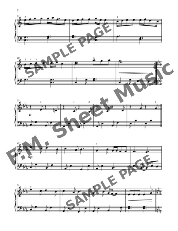 Dark Enough to See the Stars (Easy Piano) By Weezer - F.M. Sheet Music - Pop Arrangements by ...